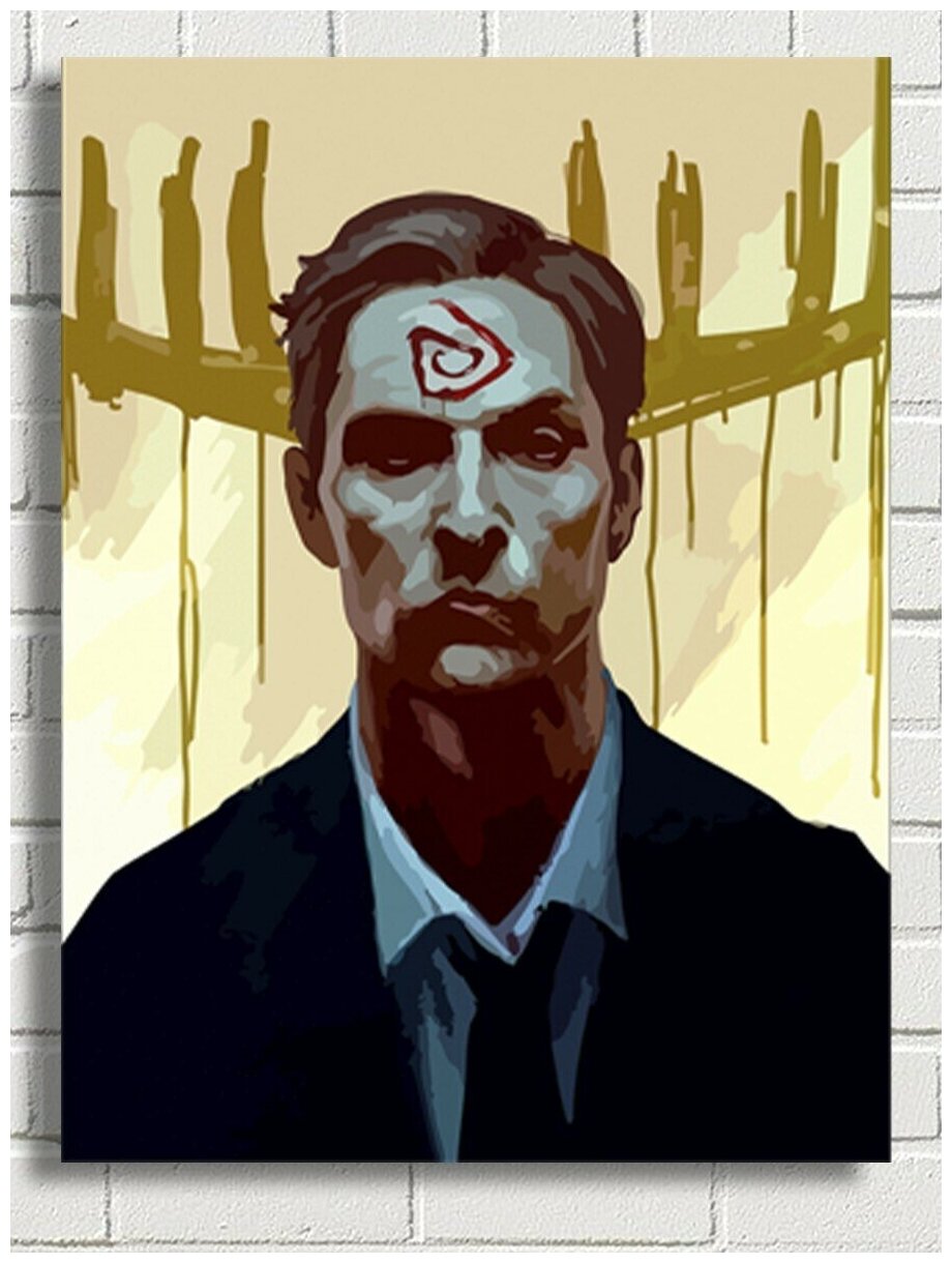 Картина по номерам Сериал Настоящий детектив Раст Макконахи - 7204 В 30x40