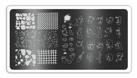 RuNail, Пластина для стемпинга №6181