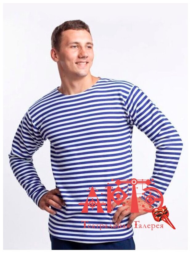 Тельняшка (фуфайка без начеса) IVA (Цв: Синий-Белый Размер: 50)