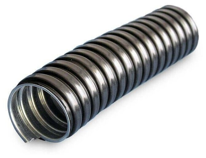 Металлорукав в ПВХ изоляции Р3-ЦПнг 25 d25мм без протяжки черн. (уп.50м) зэтарус zeta44206