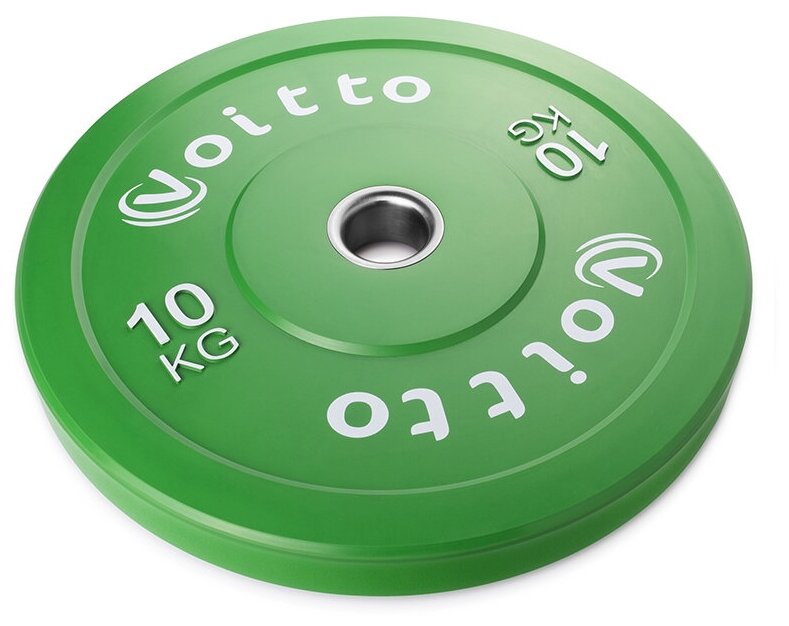 Диск бамперный Voitto V-403 10 кг, цветной (d51)