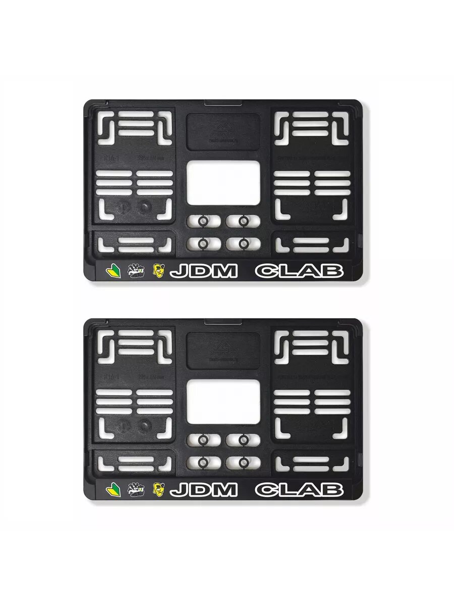 Авторамки 1А (кв.), 296х192мм "JDM CLAB", 2 шт, Арт рэйсинг