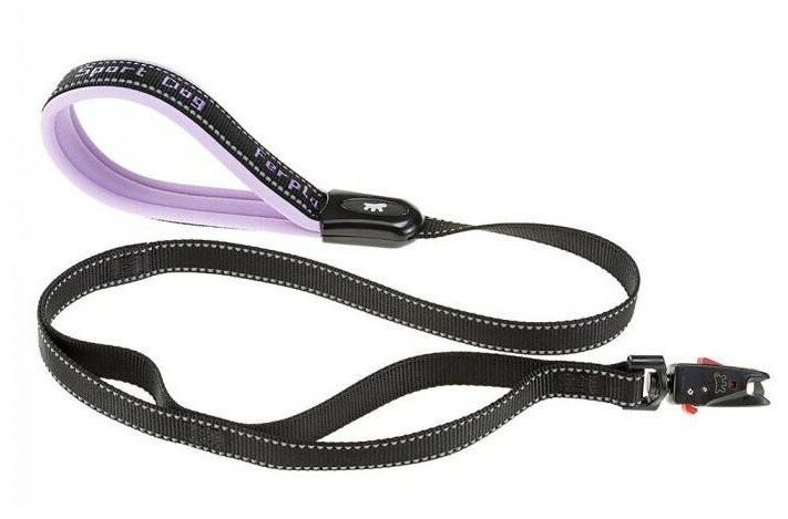 Ferplast поводок нейлоновый Sport Dog Matic G20/120 20 мм. х 120 см, Сиреневый
