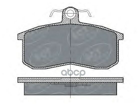 Колодки тормозные передние LADA GRANTA/KALINA/SAMARA/110/2108-09 SCT арт. sp101