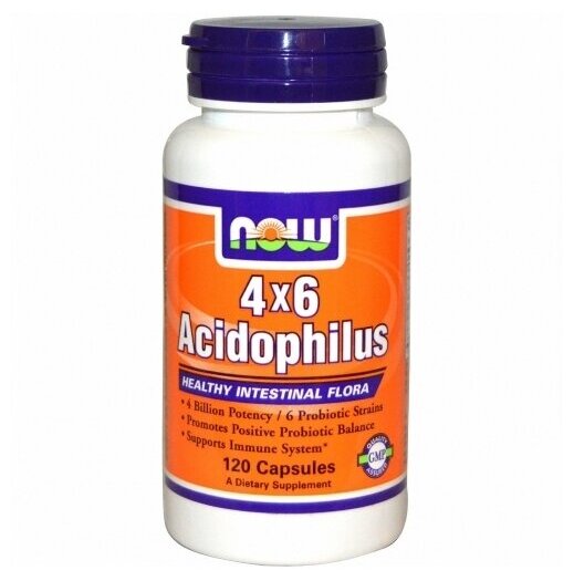 NOW 4X6 Acidophilus Billion 120 vcaps