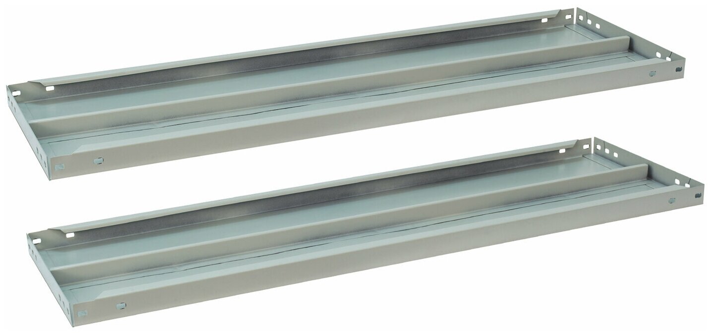 Полка к металлическому стеллажу BRABIX "MS/MS KD", 1000х300 мм, комплект 2 шт, с фурнитурой, 291122, S241BR203102