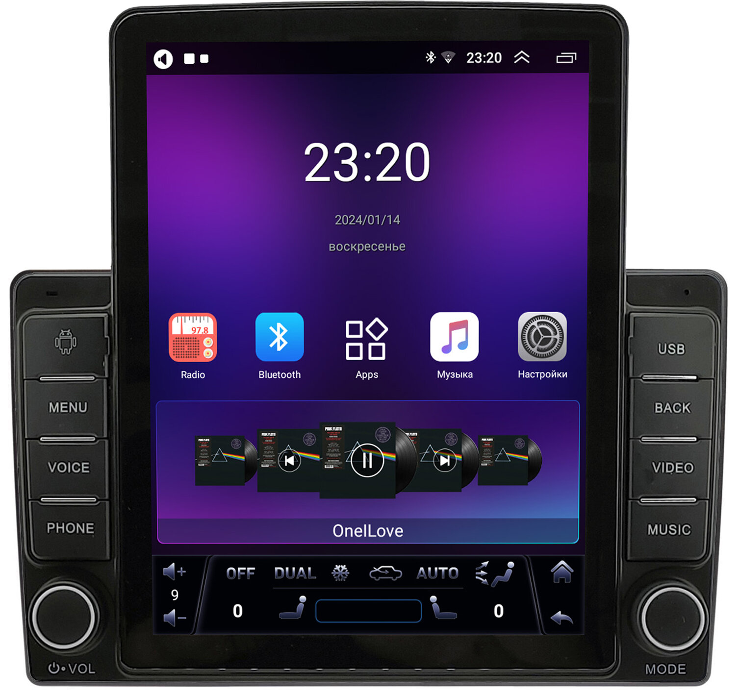 Штатная магнитола Peugeot Partner 2 2008-2023 Canbox GTR095-9-022 на Android 10 (QLed, 4/64, DSP, CarPlay)