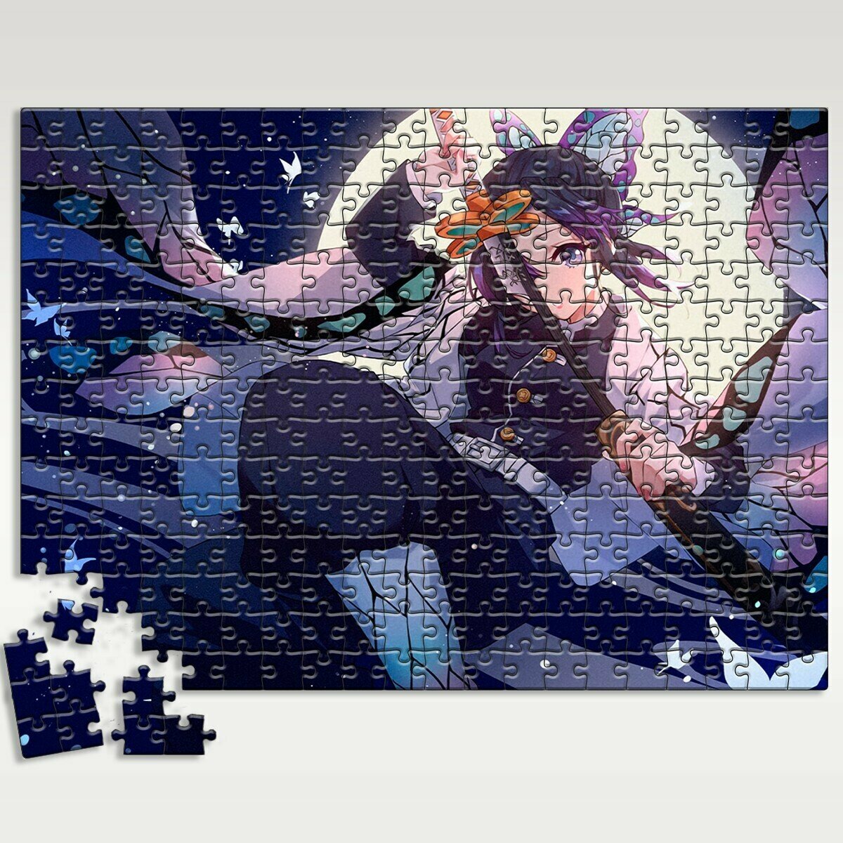 Пазл картонный А3: модель Аниме Клинок рассекающий демонов - 5991