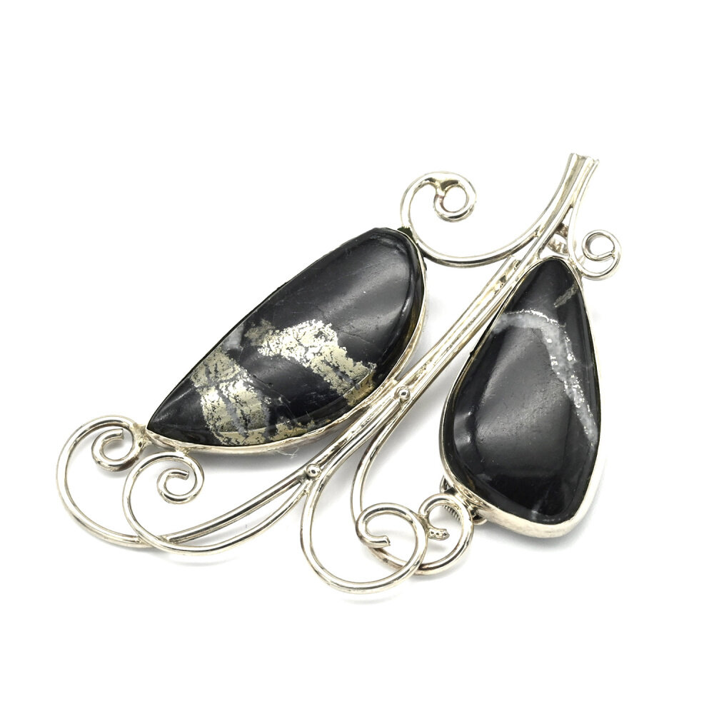 Брошь, пирит