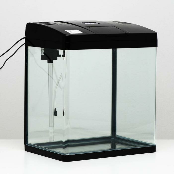 Аквариум SeaStar LS-380F, 30 л, черный (в комплекте LED-лампа, -топ-фильтр)