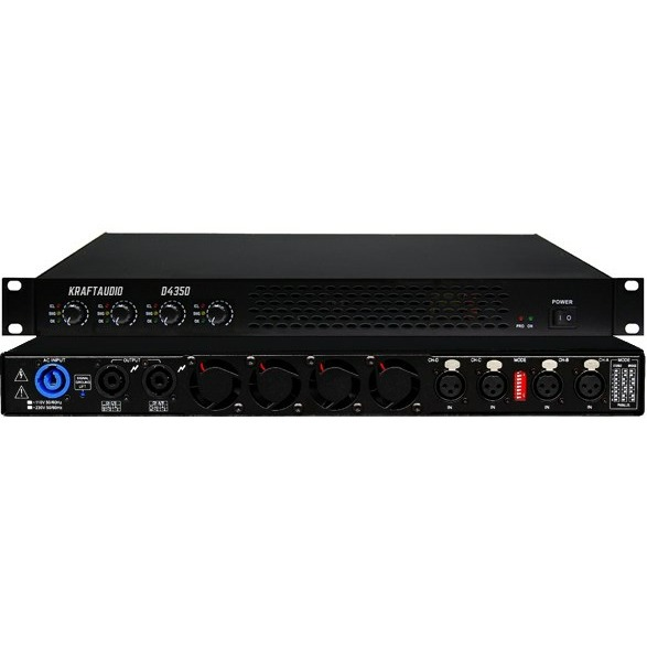 AudioRus D4350 цифровой усилитель мощности CLASS D, 4-канальный. 4x550Вт/4Ω, 4х350Вт/8Ω. , шт