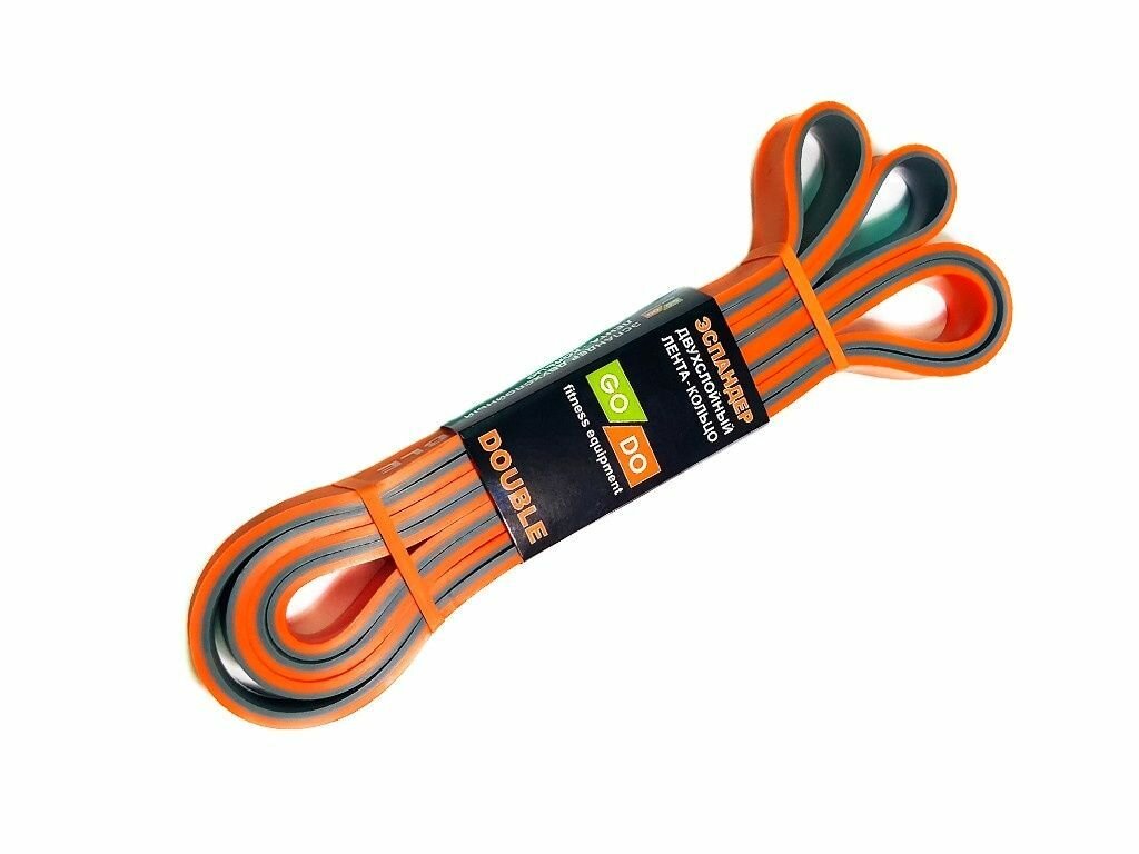 Эспандер-кольцо GO DO Длина 100 см, толщина 12 мм, двухцветный