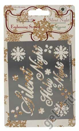 Трафарет металлический Святая Ночь SILENT NIGHT Docrafts PMA2691904