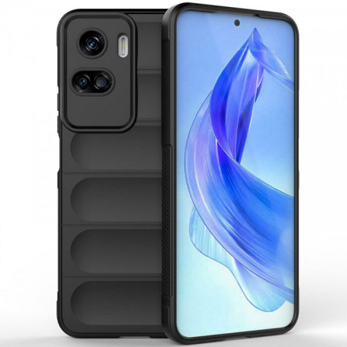 Flex Silicone Противоударный чехол для Honor 90 Lite с защитой камеры и микрофиброй