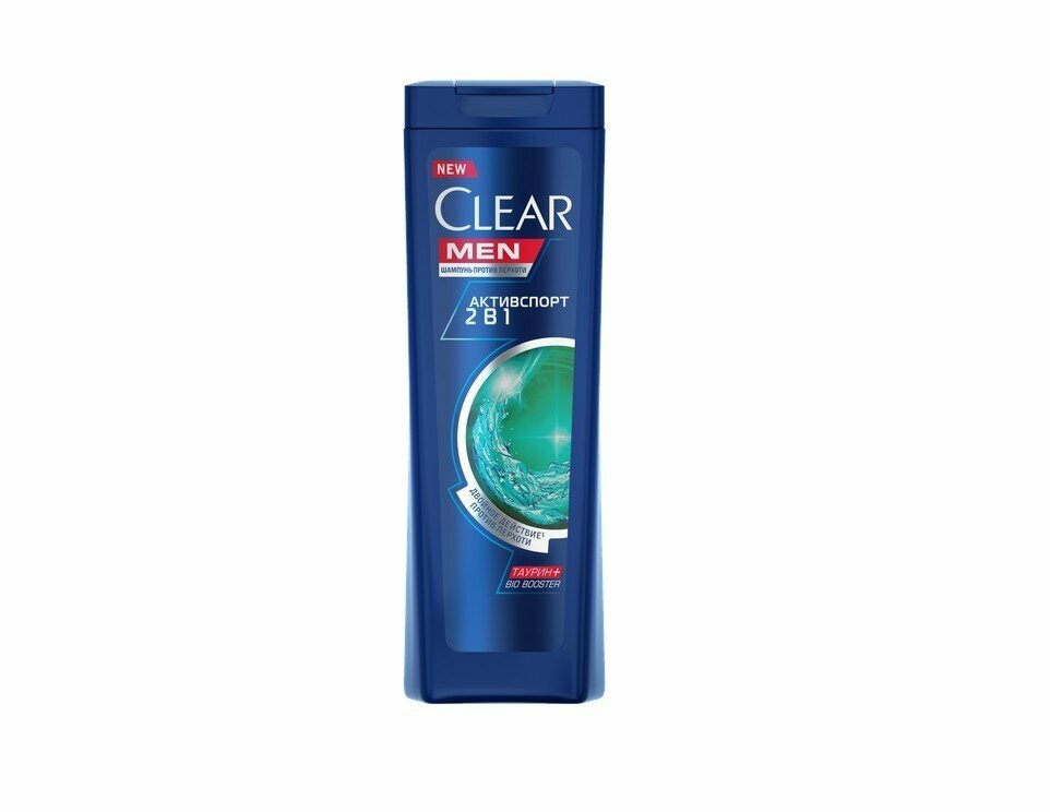 Набор из 3 штук Шампунь и бальзам-ополаскиватель Clear Men против перхоти для мужчин 2 в 1 Активспорт 200мл