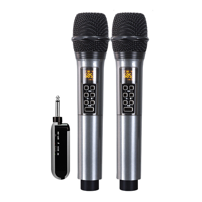 Беспроводной микрофон D300, с реверберацией