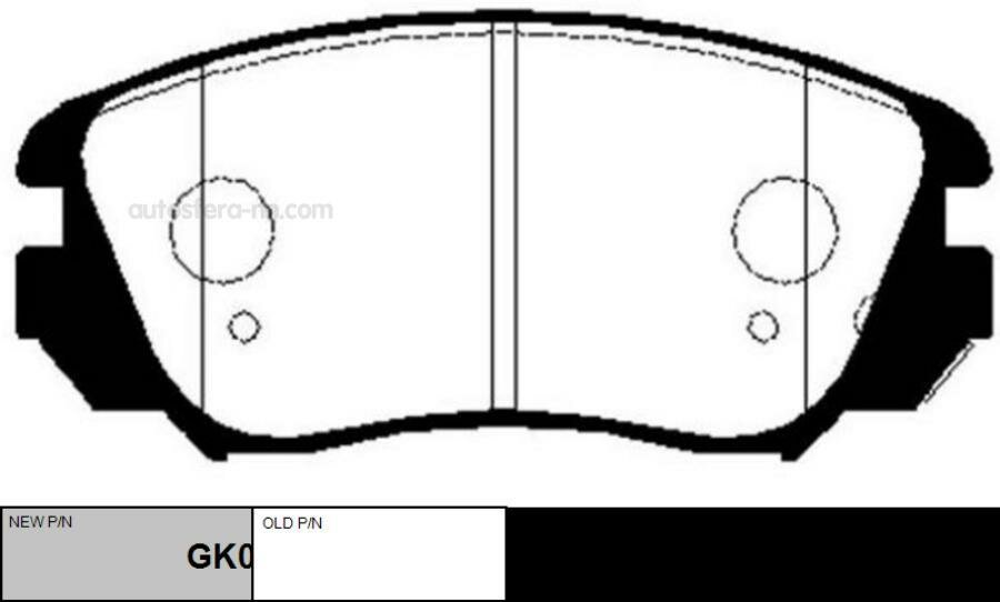 Колодки тормозные дисковые CTR арт. gk0452