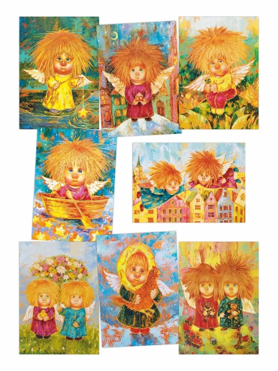 Открытки 8 штук для посткроссинга /2 Л. Немоляева