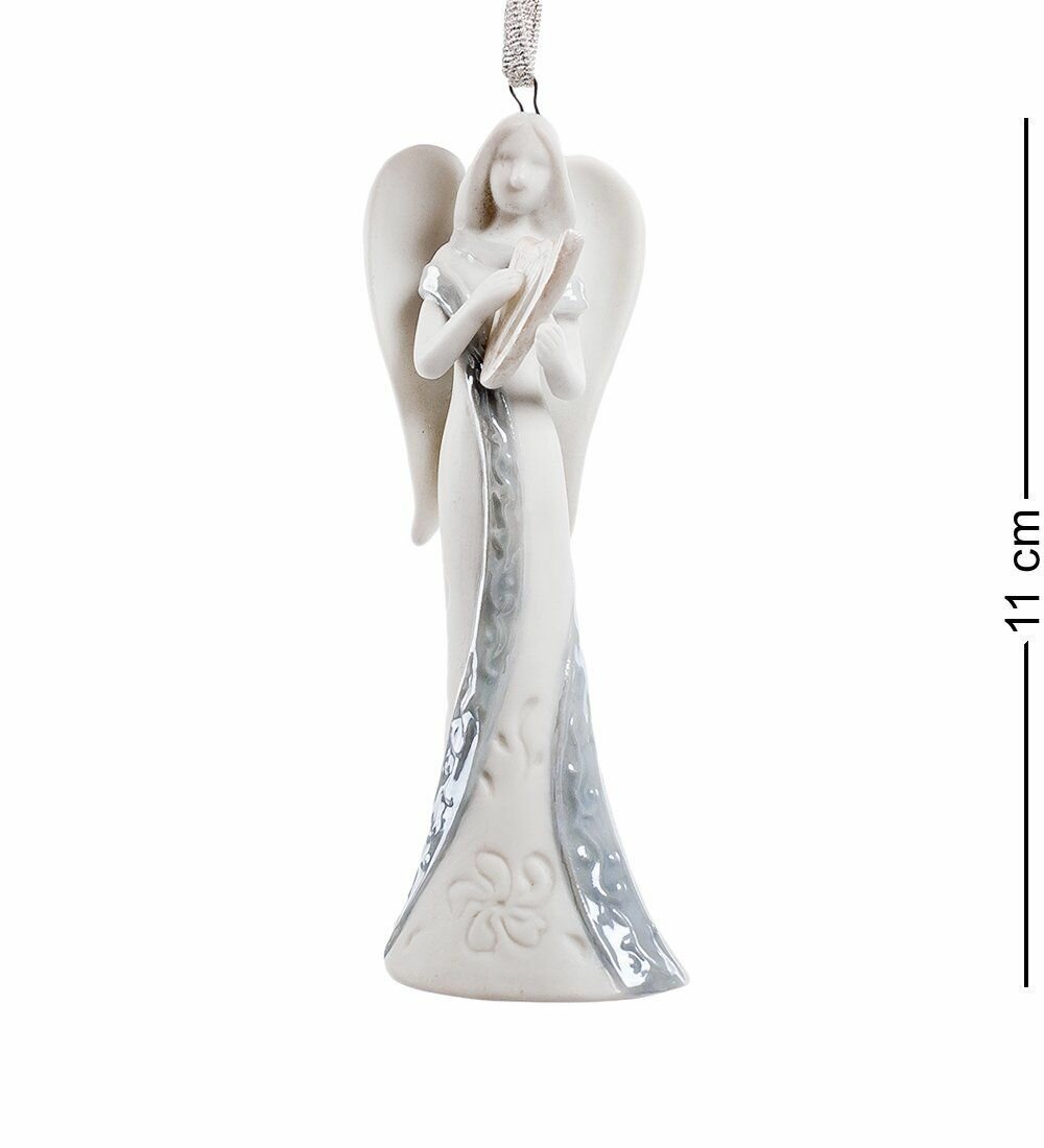 Фигурка из фарфора подвесная 'Ангел с арфой'