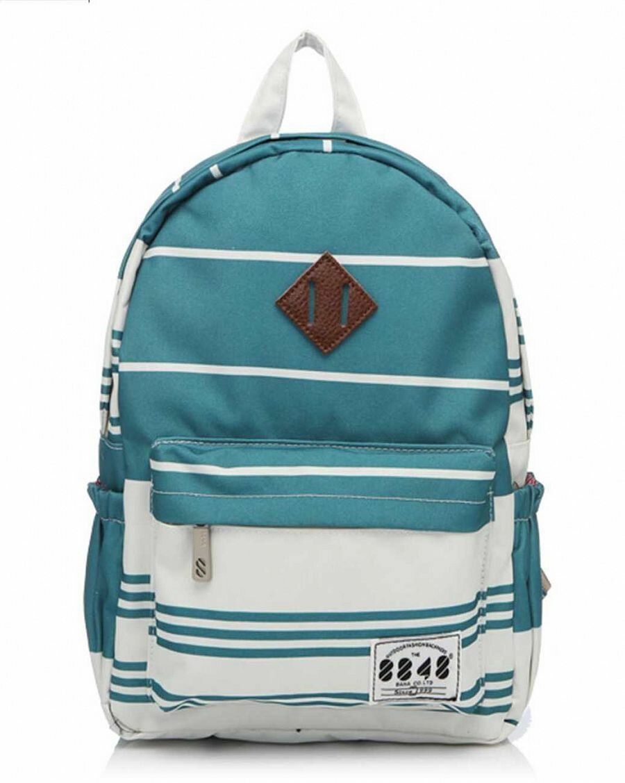Рюкзак детский водоотталкивающий маленький 8848 Heritage Kids (Green Stripe, 10L)