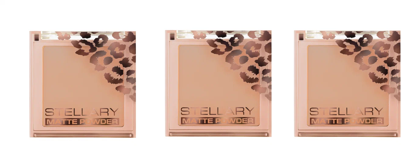 Пудра компактная Stellary Pressed Powder Soft Matte т.01 7 г 3 шт