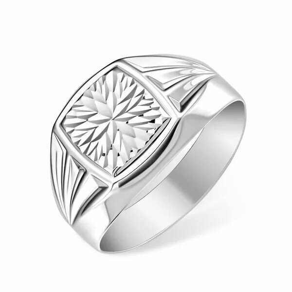 Печатка, серебро, 925 проба, родирование