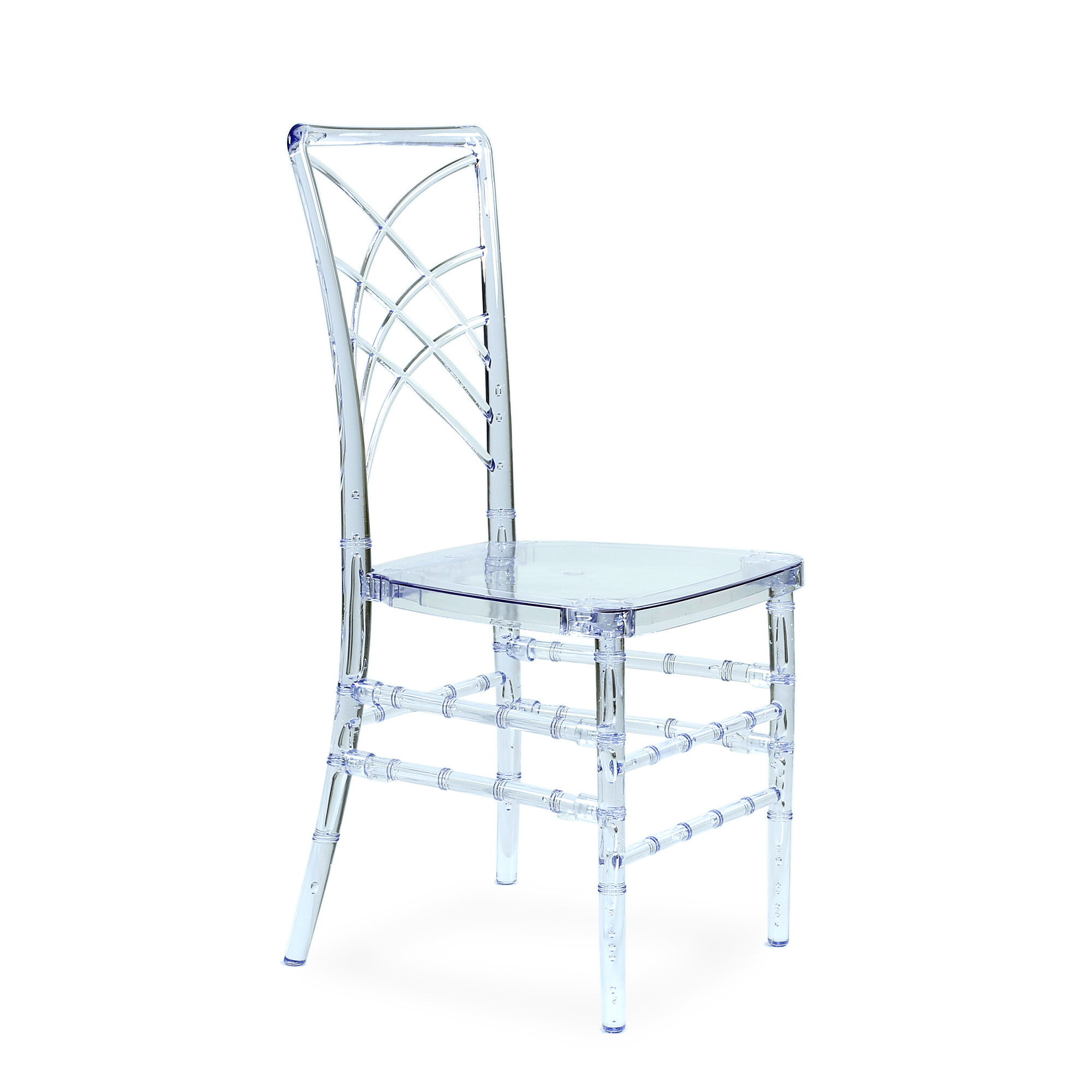 Стул N-107 Chameleon Barneo прозрачный, пластик, твердое сиденье, без подлокотников