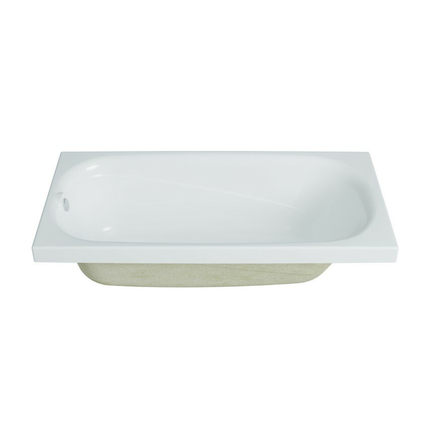 Акриловая ванна Triton Европа 160x70, прямоугольная, без ножек, белая