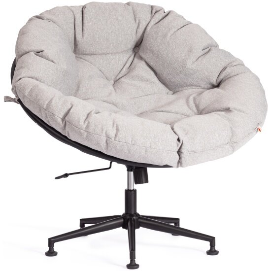 Кресло Tetchair CLOUDE рогожка/металл, 97х98х90-96см, серо-бежевый, 3M 16/2