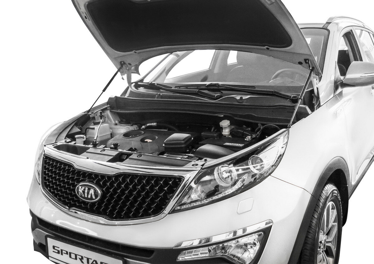 Газовые упоры капота АвтоУпор для Kia Sportage III 2010-2016, 2 шт, UKISPO011