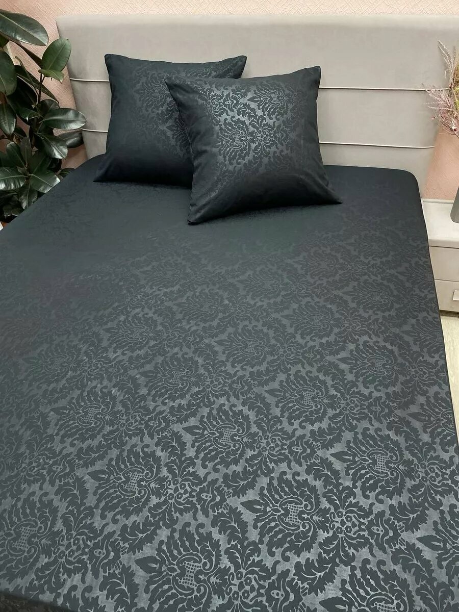 Kerimov GROUP простынь на резинке 180х200х20, хлопок 50% полиэстер 50%