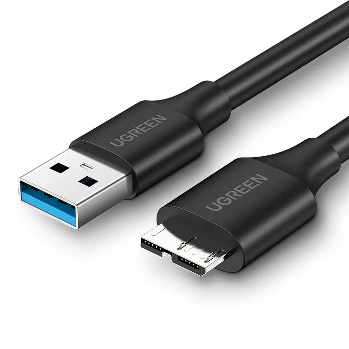 Кабель UGREEN US130 (10841) USB 3.0 A Male to Micro USB 3.0 Male Cable. Длина: 1м. Цвет: черный