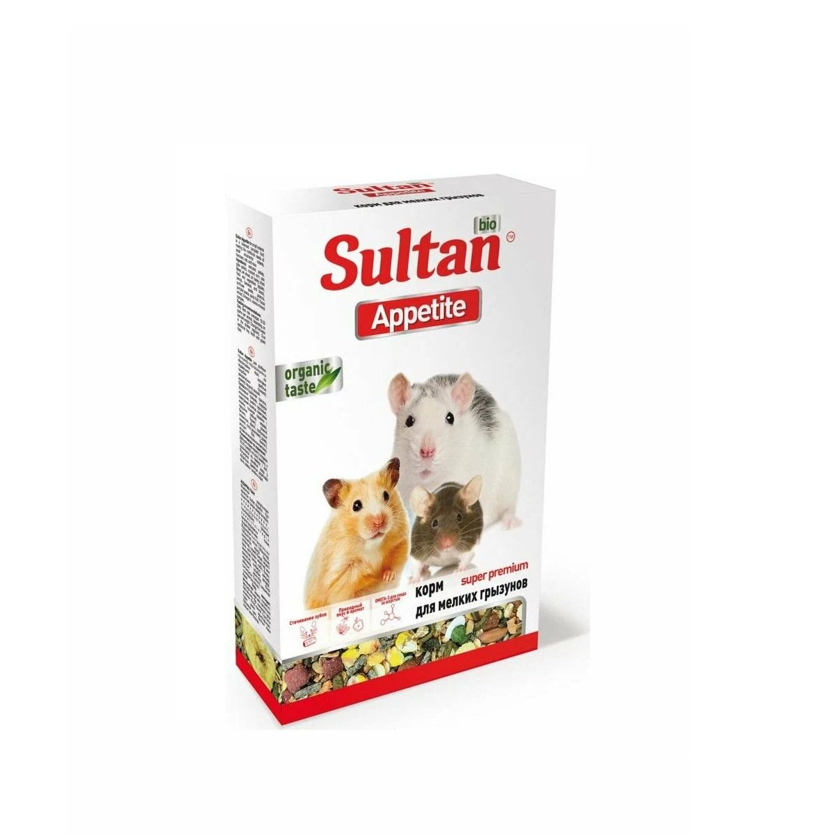 Sultan Bio Appetite Корм для мелких грызунов 550г