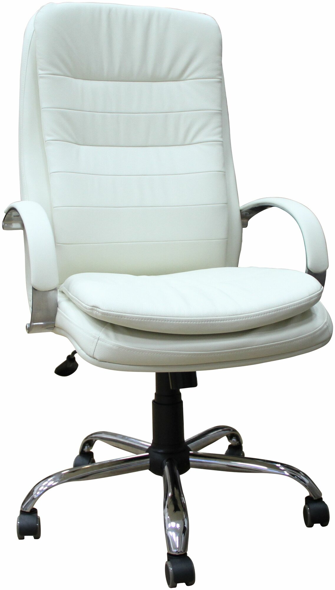 Офисное кресло Валенсия хром кожа 1032