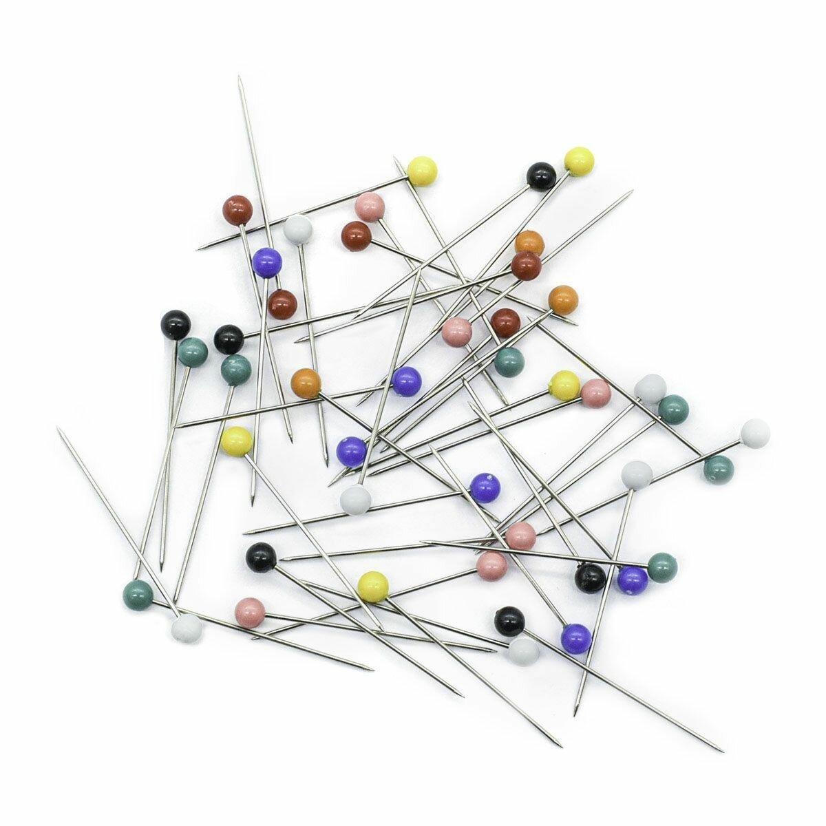 Булавки для закалывания "шарики" 30 мм сталь 200 шт