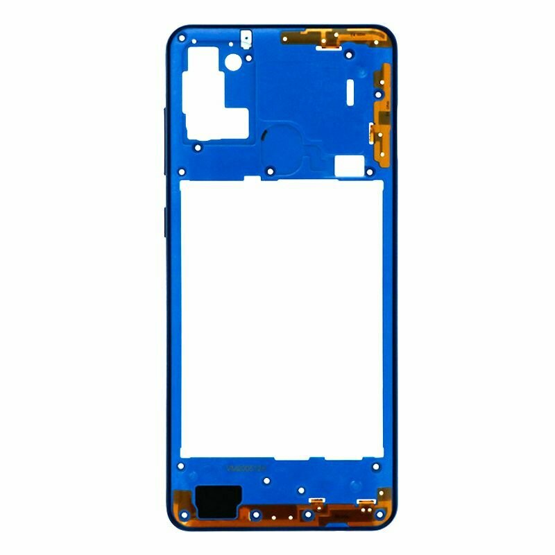 Средняя часть Samsung A21S A217F Синяя + кнопки громкости