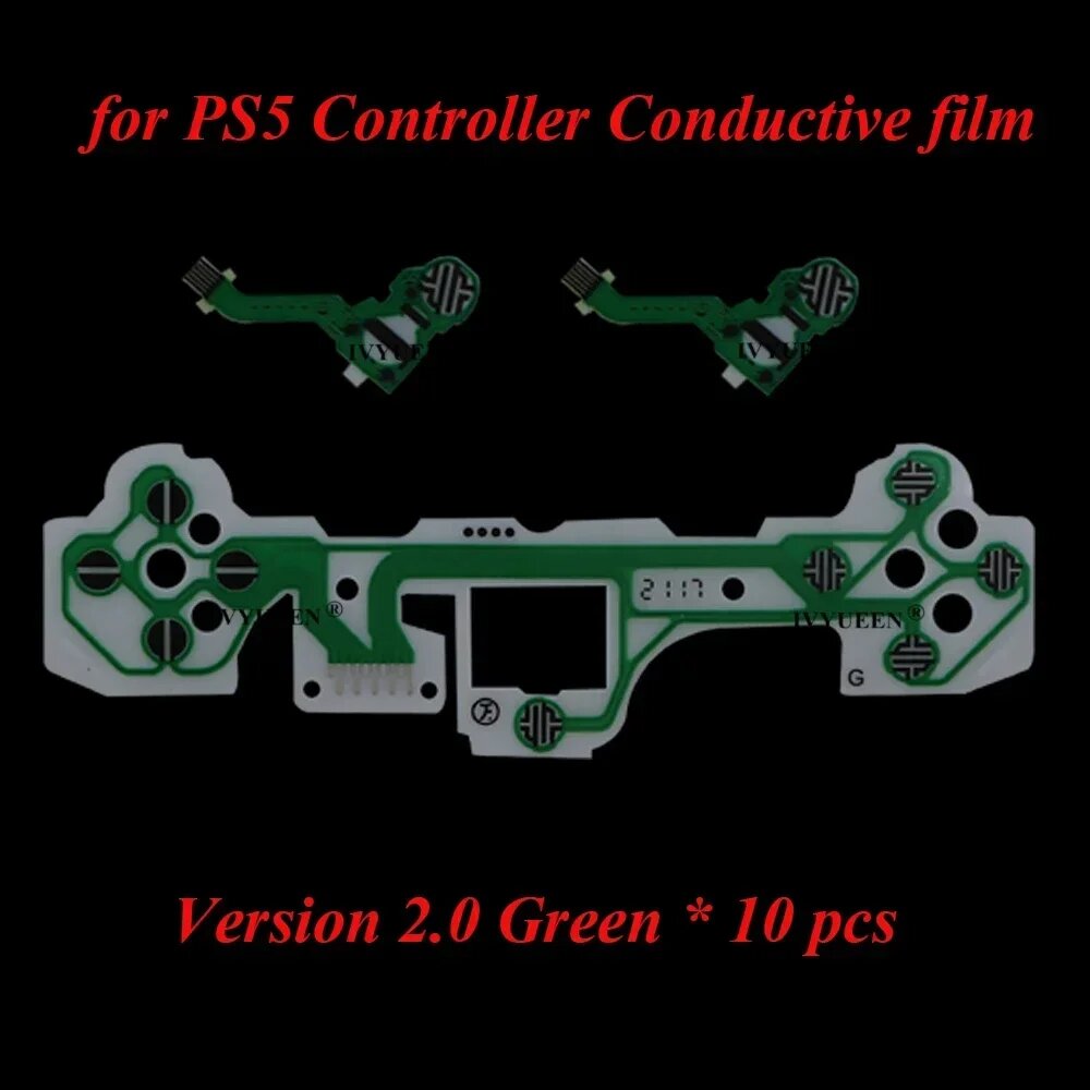 Электропроводящая пленка для PS5 контроллера, Green Version 2.0