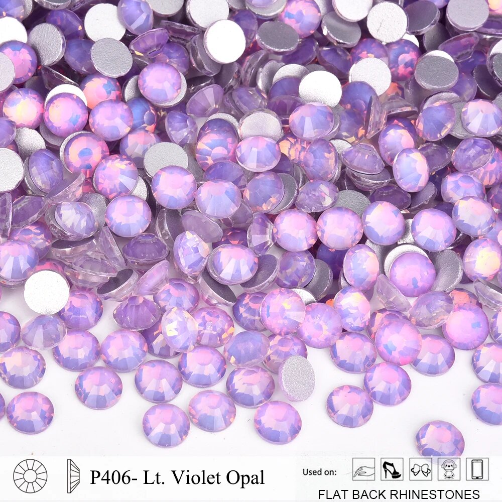 Oleeya P406 Lt. Фиолетовые стразы для декорирования SS12 - 1440PCS