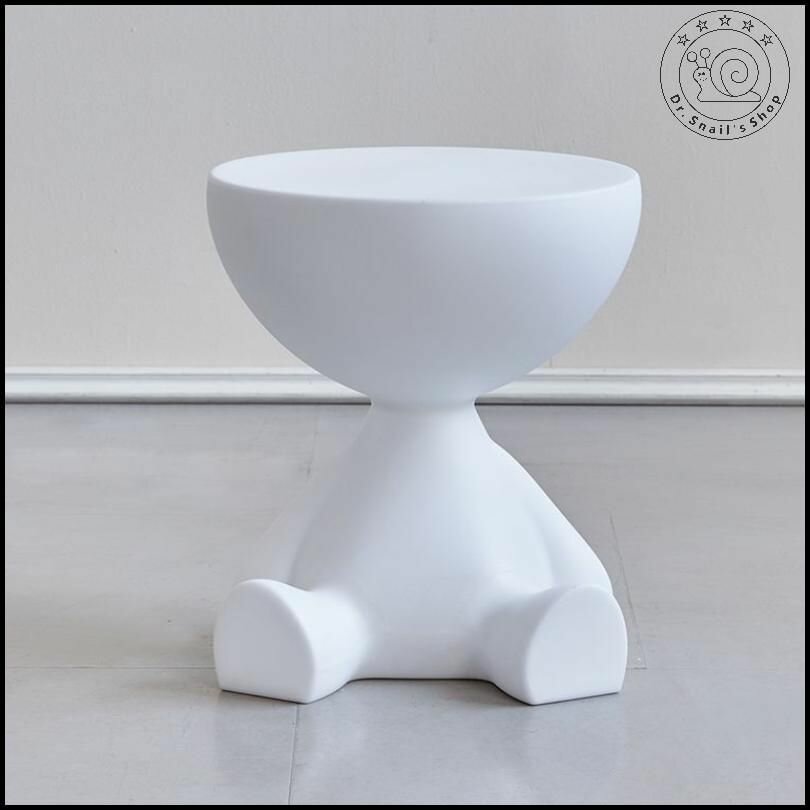 Небольшой черный белый гостиный боковой стол