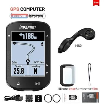 IGPSPORT BSC200, велокомпьютер GPS, беспроводной компьютер Bluetooth, включая + M80