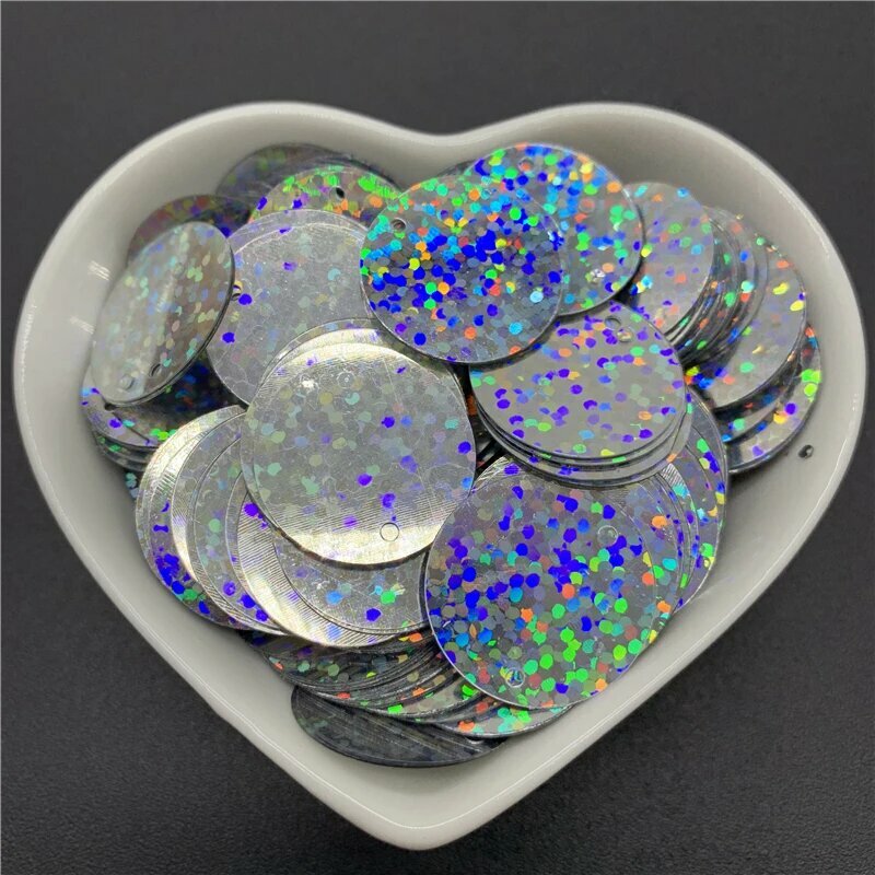 Пайетки ПВХ CyanRafts 20 мм 200 шт Серебряный, 07