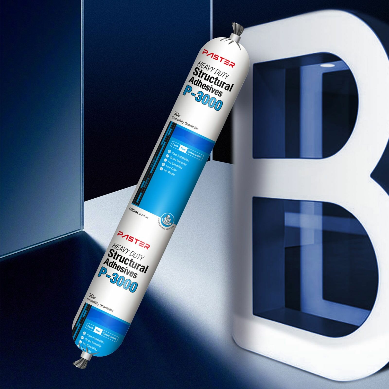 Белый Клей полимерный для вывесок Р-3000В