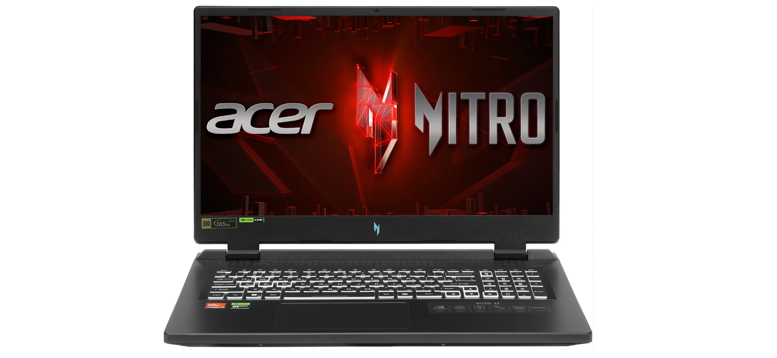 Ноутбук Acer Nitro AN17-41-R36P 17.3"/AMD Ryzen 5/NVIDIA GeForce RTX 4050/16/1024Gb/Серый Без ОС/RU