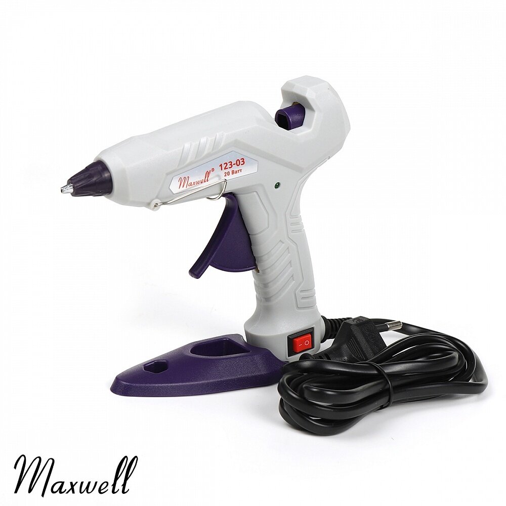 Клеевой пистолет Maxwell d 7,2 мм, 20W, Premium (TBYd7.2.20W.123-03)