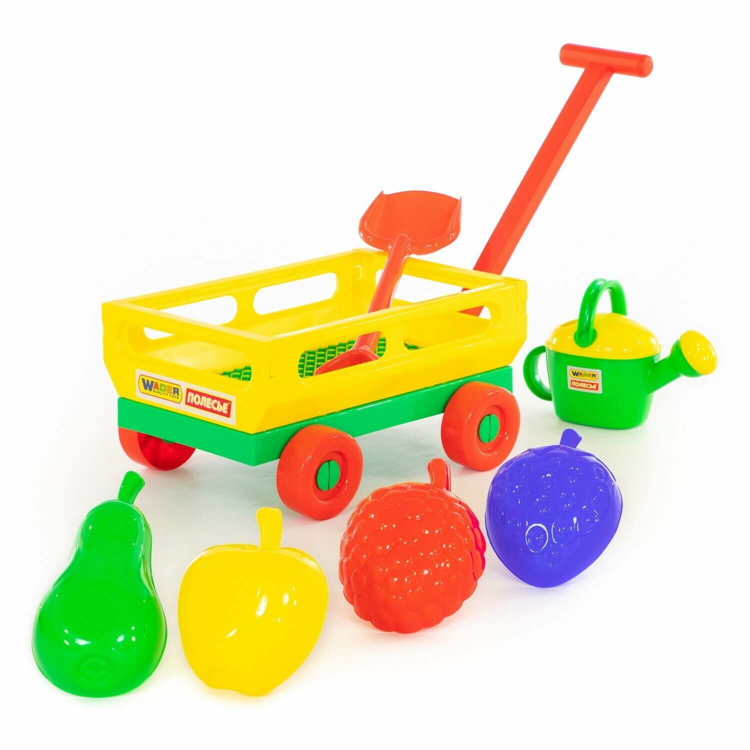 Песочный набор Полесье №483 с тележкой с ручкой (45713)