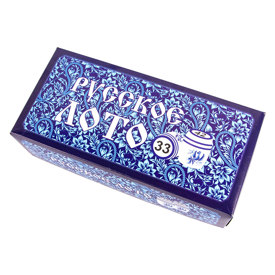 Настольная игра Русское лото в картонной упаковке 260х120х80 мм Л-2