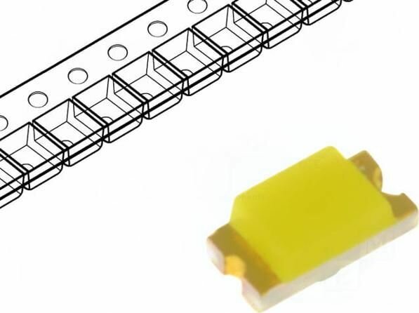 Светодиод BROADCOM HSMW-C191 LED SMD 0603 белый холодный 70-200мкд 140 град. 1шт