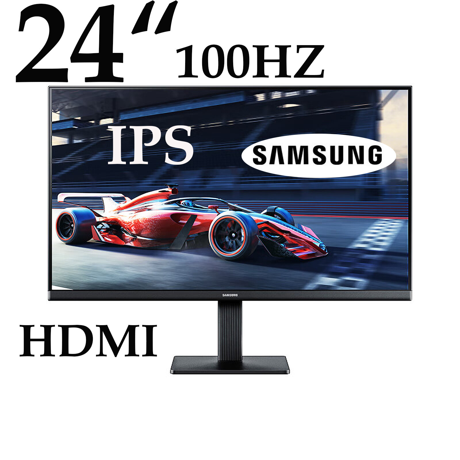 Монитор 24" SAMSUNG LS24D302GACXXF, 100Hz, HDMI