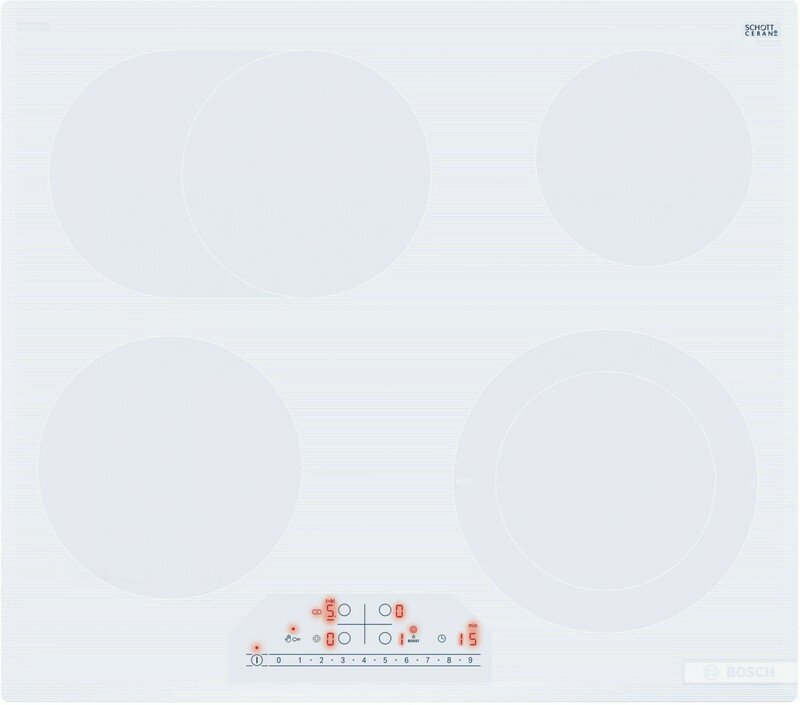 Электрическая варочная панель Bosch Serie 6 PKN652FP2E, Hi-Light, независимая, белый
