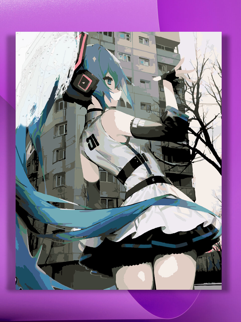 Картина по номерам на холсте Мику Панельки, 30 х 40 см